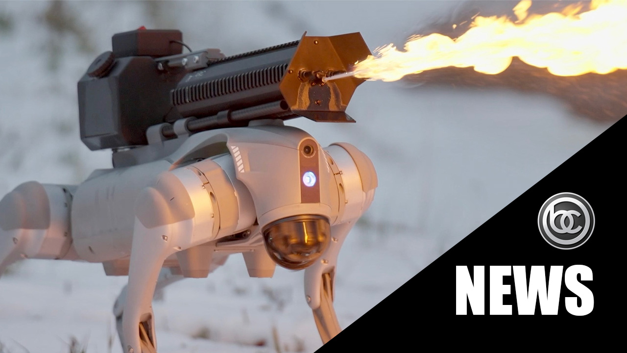 For $10,000 you can own a Flame Throwing Robot Dog