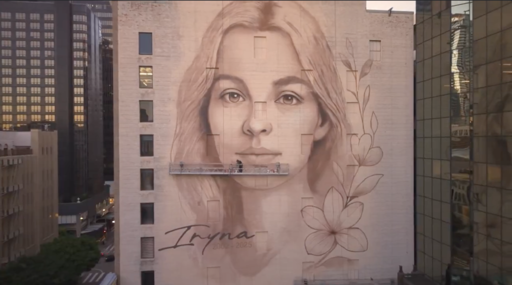 "Remember Iryna Zarutska" – A Mural by Matt Cadoch in Los Angeles ...
